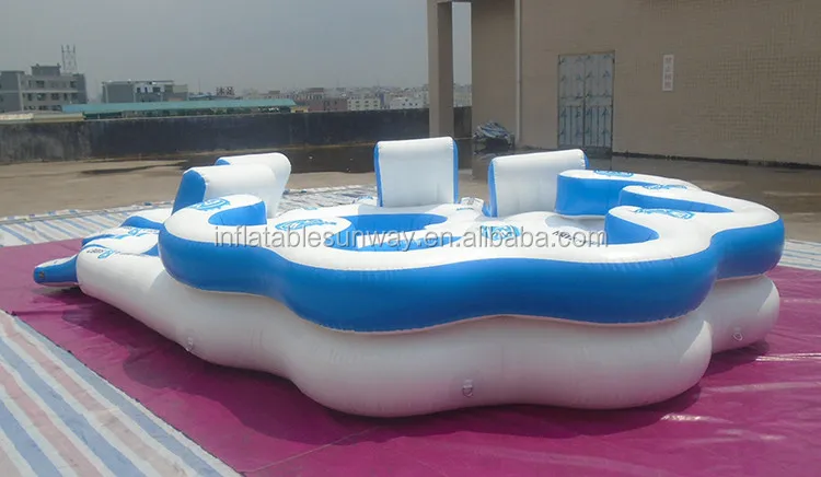 2016 Giant 10 Person Inflatable Water Raft Pool Tropical Tahiti Ocean ...