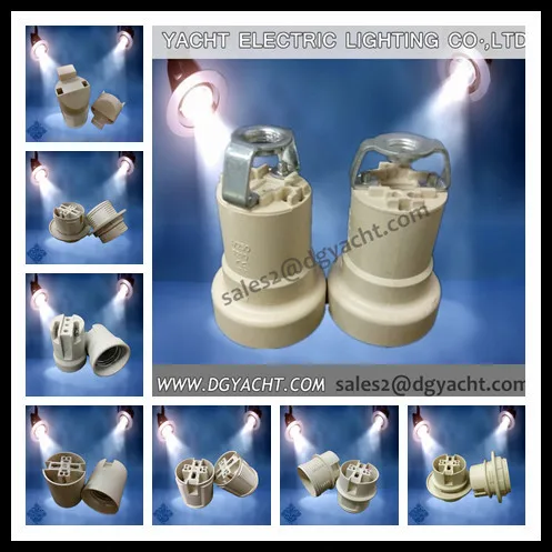 Fully Threaded Plastic E27 Lamp Base E27 Lamp Holder E27 Bulb Socket ...