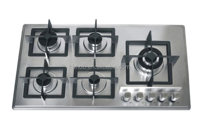 Good Quality 5 Burner Gas Hob With Five Ring Gas Stove - Buy 5 Ring Gas ...