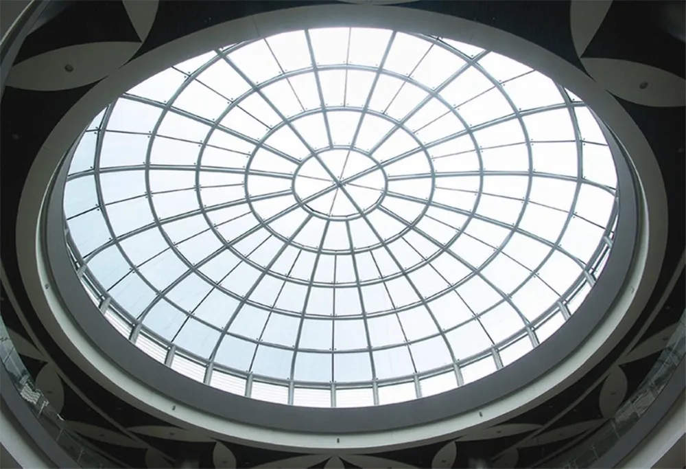 Steel Industrial Buildings Space Frame Structural Glass Skylight Roof ...