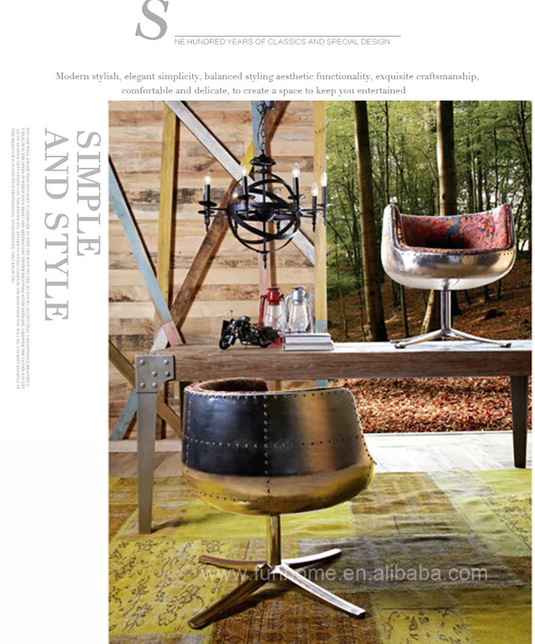 Aviator Aluminum Coffee Cup Chair Tea Cup Chair Cognac Chair - Buy ...