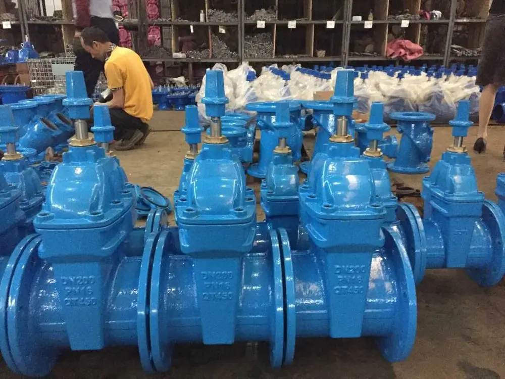 Ductile Iron Din F4 Direct Buried Gate Valve With Stem Operation Cap ...