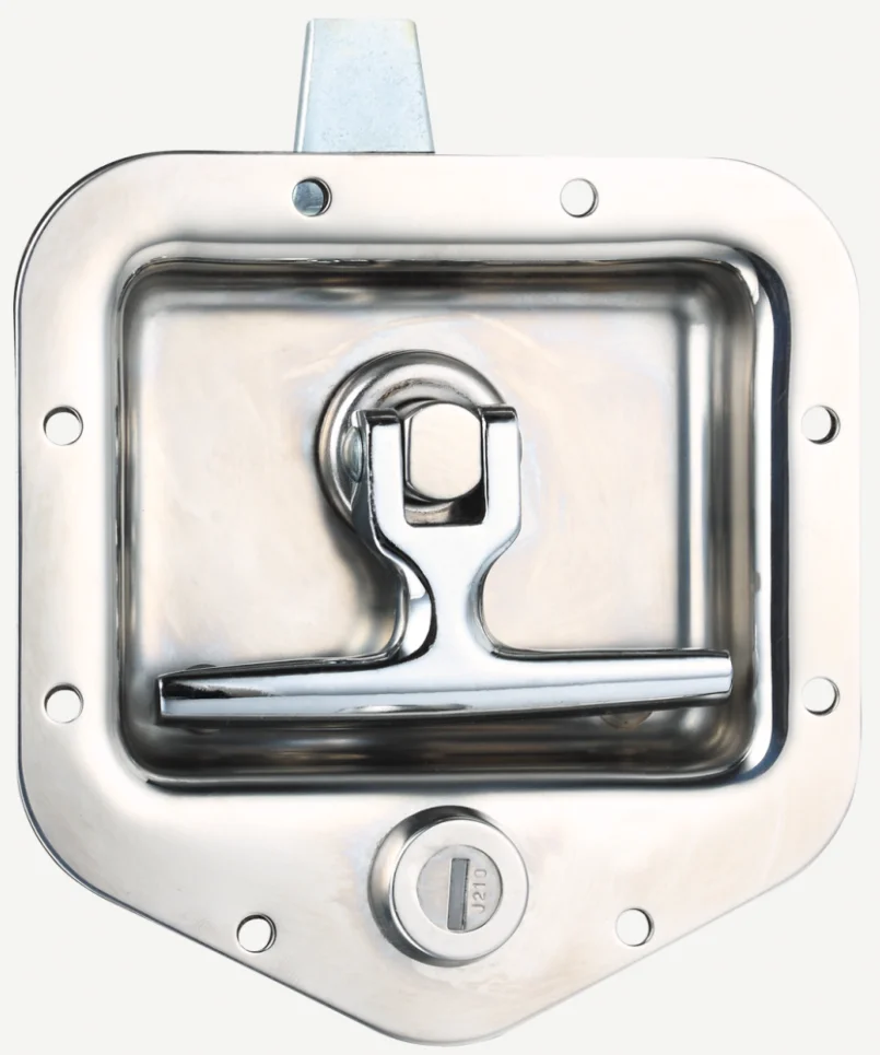 Ss304 Polishing Folding T Handle Three Point Latch For Toolbox Cabinet ...