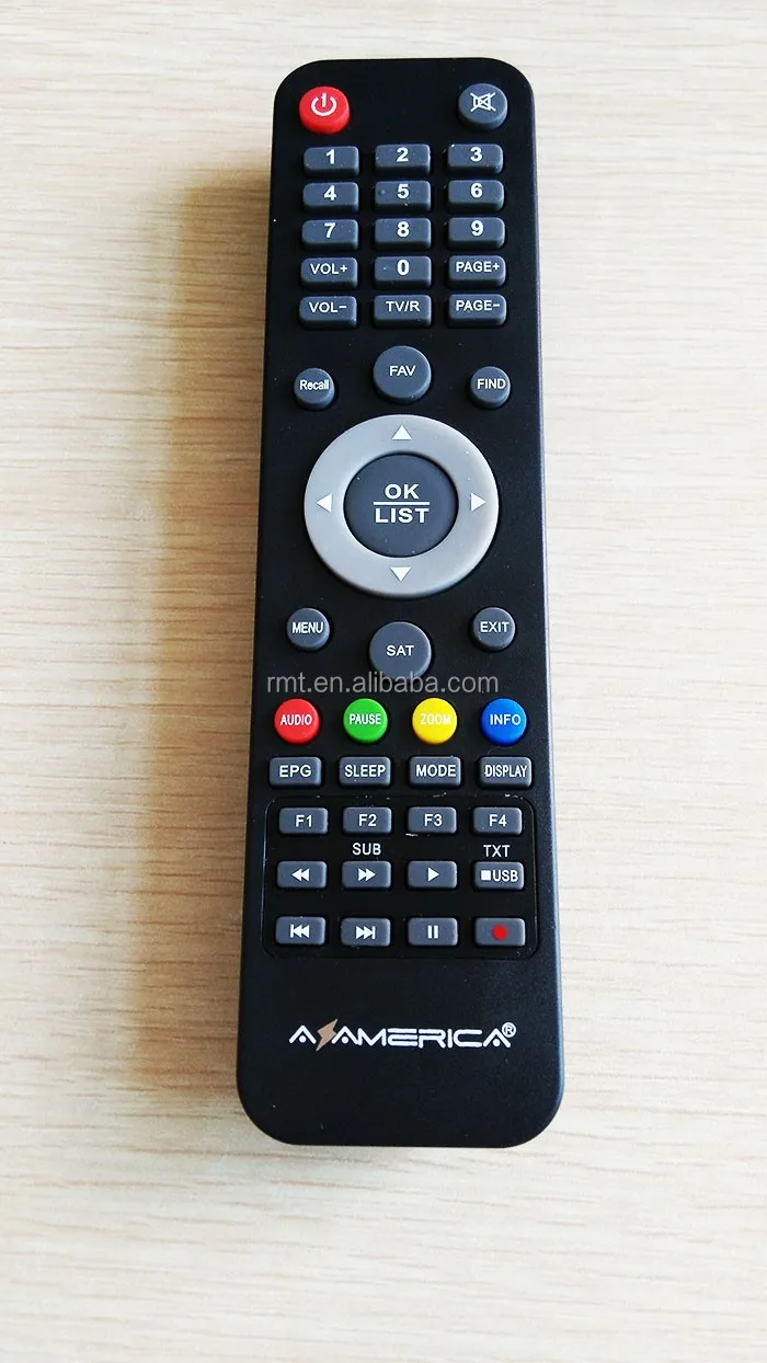 Tv Stb Remote Control Azamerica S1001 For South America - Buy Tv Stb ...