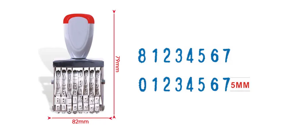 Good Quality 8 Digits Rubber Number Stamp - Buy Stamp,Number Stamp ...