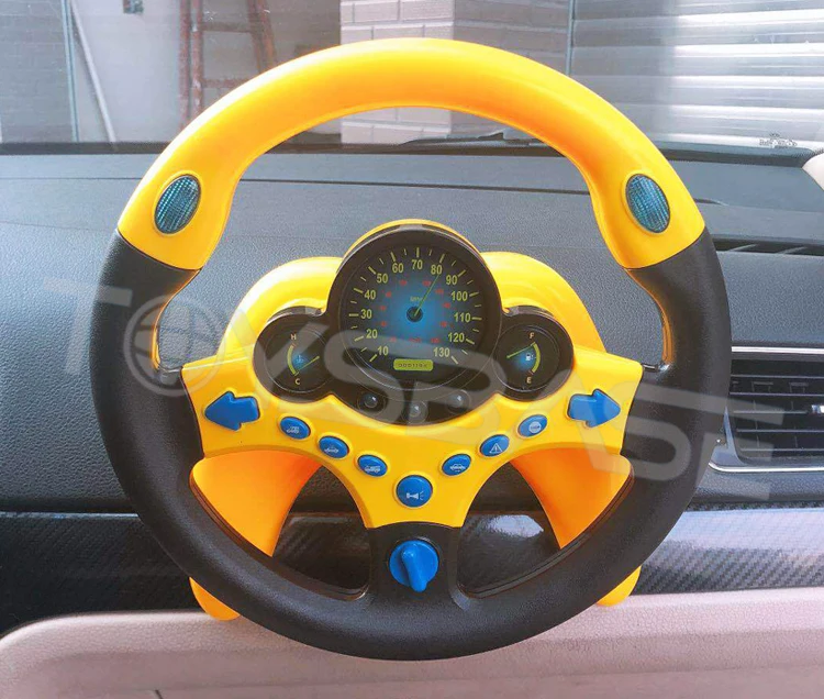 Multifunction Battery Operated Driving Game Baby Steering Wheel Toy ...