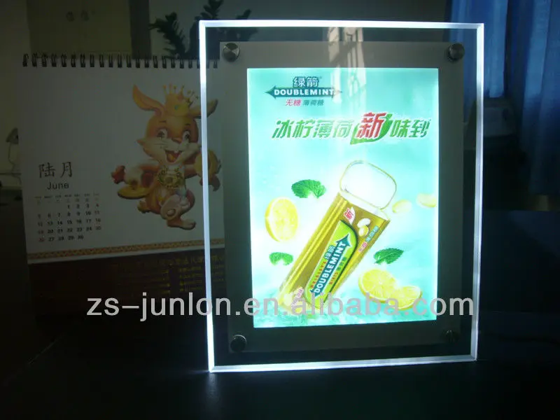 Acrylic LED Picture Frame Light - Battery Powered Display