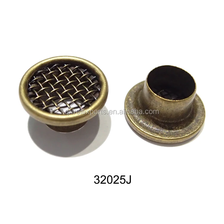 10mm Metal Antique Brass Mesh Eyelets for Garment 32025J