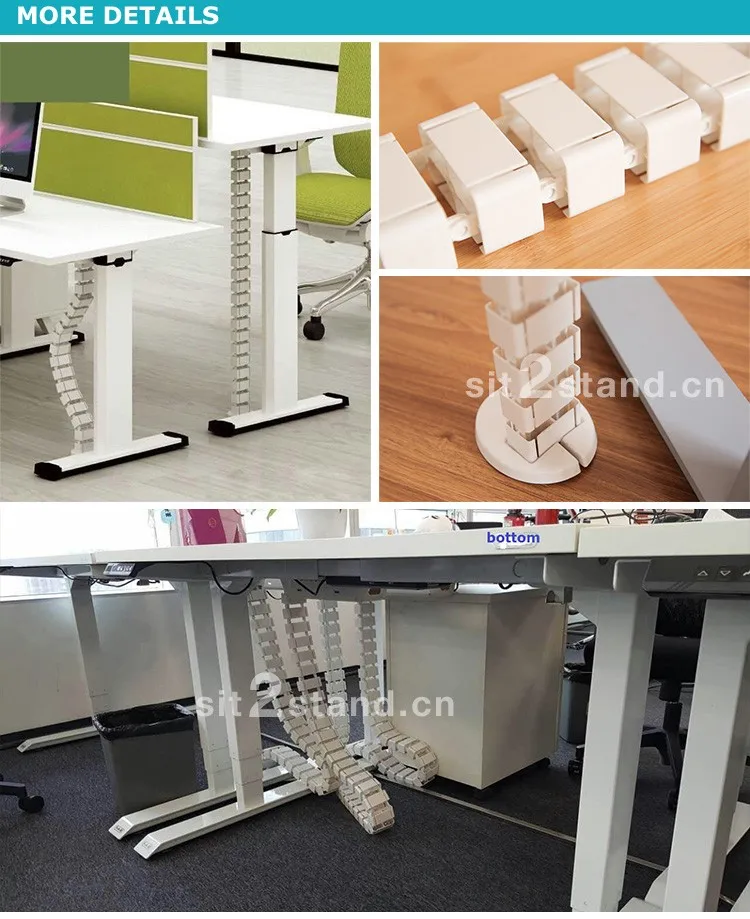 Height Adjustable Cable Management for Standing Desks