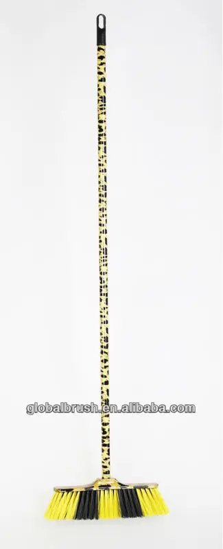 Hq0578p Zebra Printed Dustpan And Broom With Colorful Broom Handles ...