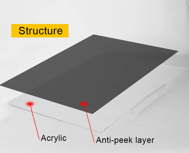 Customizable Size Computer Privacy Screen Filter Hanging Removable ...