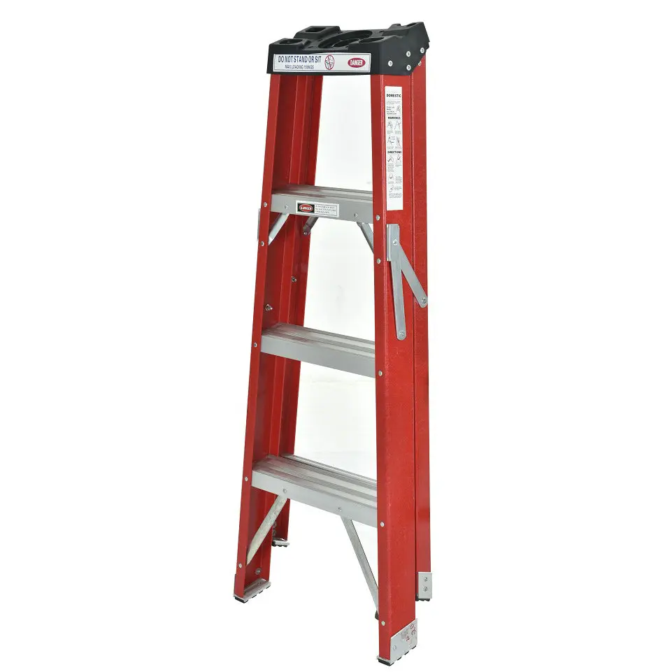 4 Step Portable Fiberglass Platform Ladder - Buy 4 Step Ladder ...