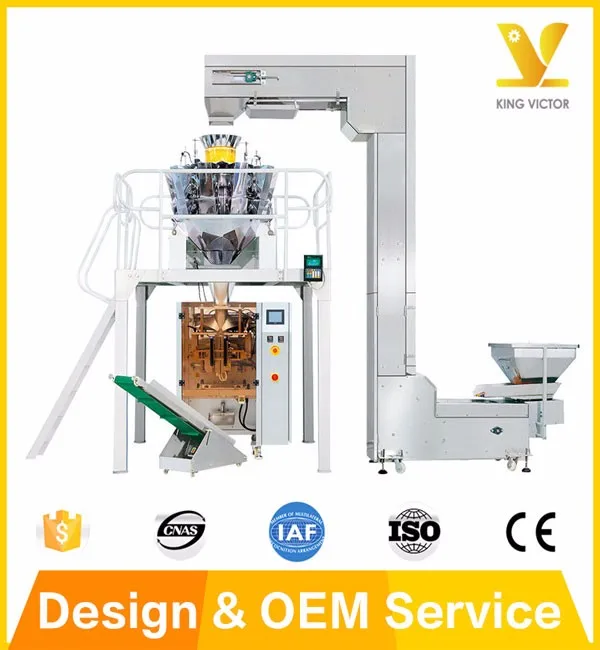 Automatic Short Cut Pasta/oat Meal / Puffed Food Packing Machine Back ...