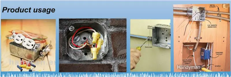 Square Electrical Outlet - Durable Galvanized Steel Box