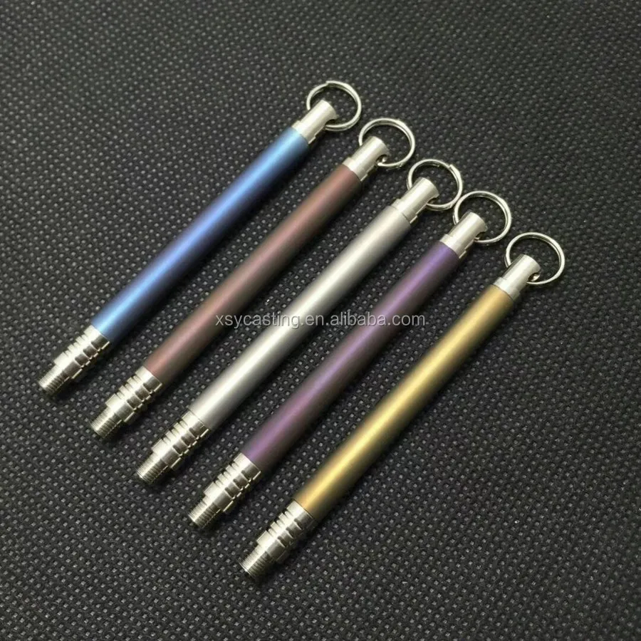 Custom 65mm Length Grey Blue Titanium Metal Toothpicks