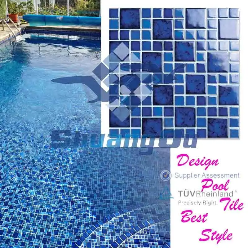 Wholesale Price 100% Porcelain Pool Tile 2'x2' For Swimming Pools,Spas ...