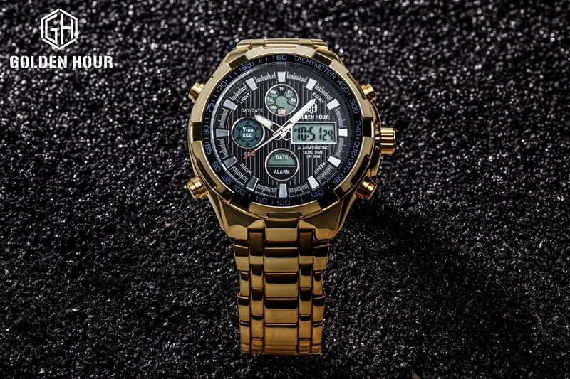 Golden Hour 108 Male Sports Relojes Watches Waterproof Military ...