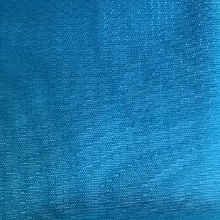 Waterproof TPU Laminated Blue 70D Nylon Hexagon Ripstop Fabric for ...