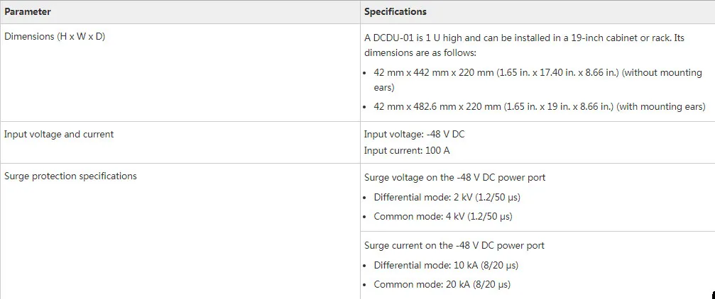 HW DCDU-01 DCDU01 Direct Current Distribution Unit for BTS
