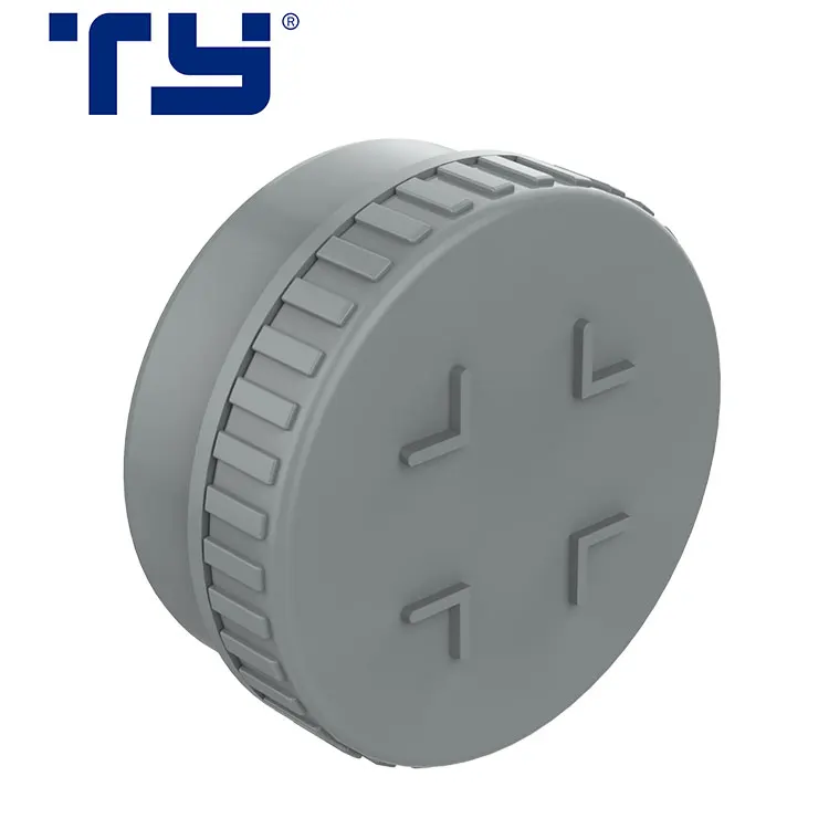 PVC Pipe Fitting Male Thread Plug Access Plug - DIN Standard