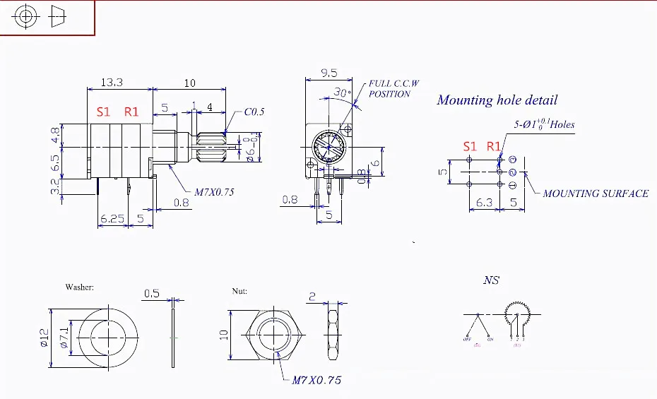 1K to 500K Linear Potentiometers - Precision and Reliability