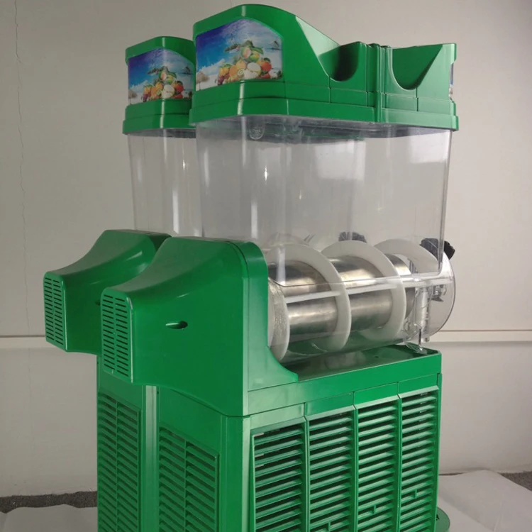 New Style Double Tanks Italian Granita Slush Ice Machine With Factory ...