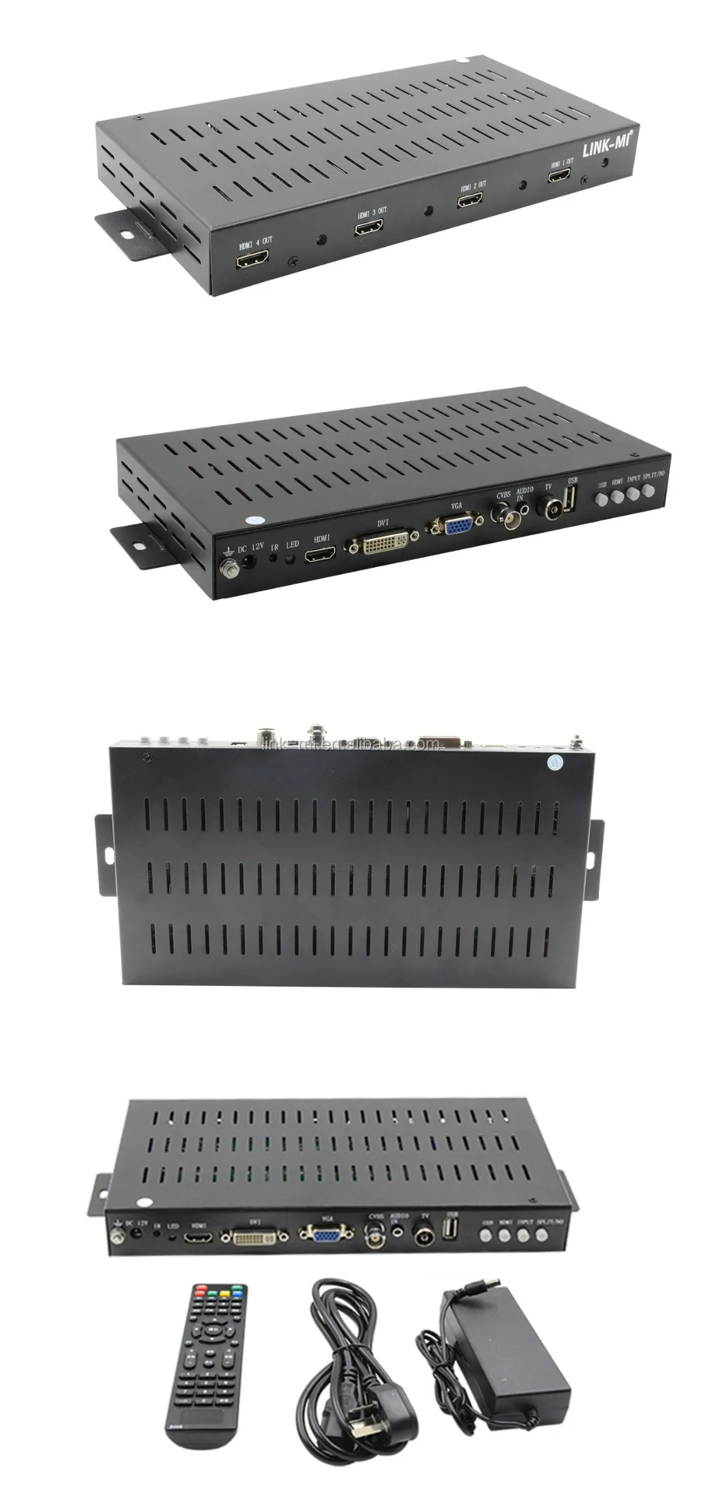 2x2 Video Wall Controller 4 Channel Split And Splicing Tv/ Monitors ...