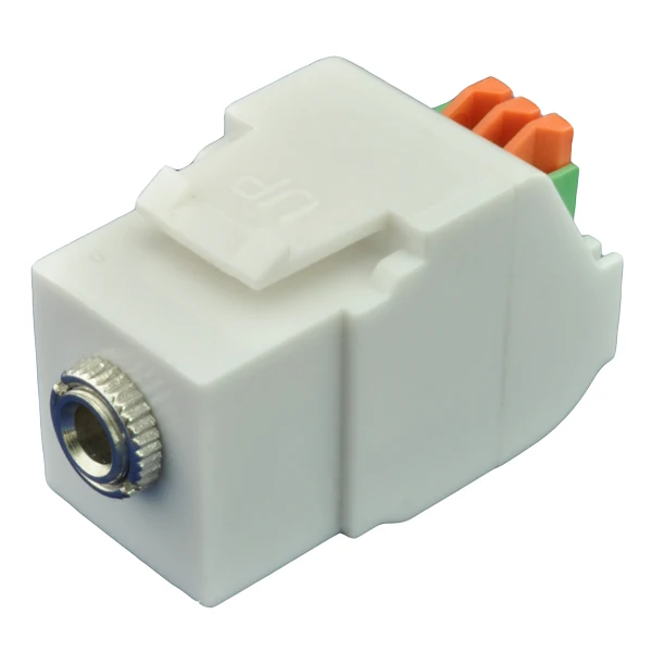 3.5mm Stereo To Wiring Block 3 Pin Nickel Plated Keystone Insert - Buy ...