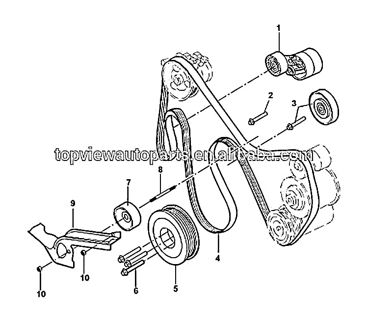 Vibration Damper 2.4L Crankshaft Pulley Damper for Transit