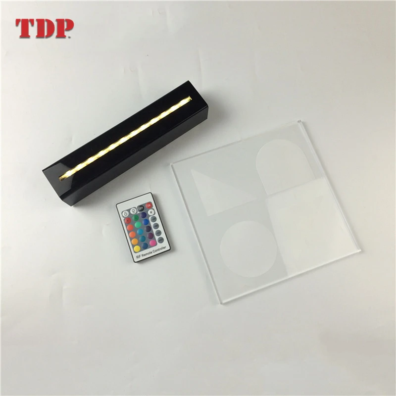 Laser Engraved Double Led Light Bases Acrylic 12v Led Edge Lit Sign ...