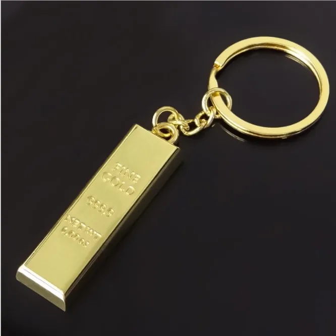 Metal Gold Bar Keychain Gold Advertising Promotional Gifts Custom Logo ...