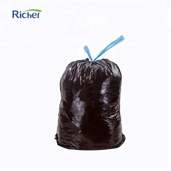 Big Size Blue Drawstring Plastic Trash Bag Garbage Bag Refuse Sack ...