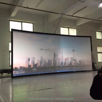 180 Degree Curved Projection Screen,3d Silver Projector Screen - Buy ...