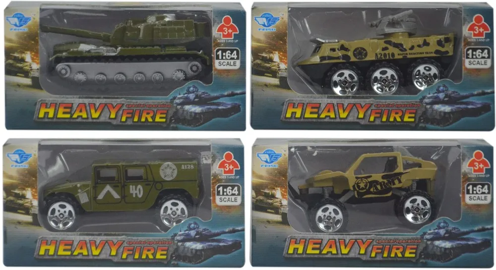 High Quality Military Diecast Car Set Metal Tank Model Military ...