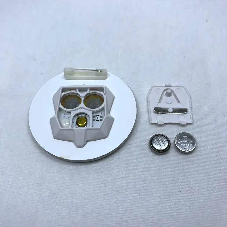 Custom Shape Acrylic Badge ID Lapel Led Flashing Name Pin Badges