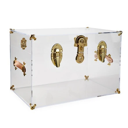Lucite Clear Acrylic Trunk for Household - Luxury & Safety