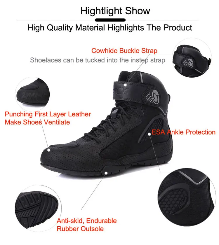 Arcx Summer Motorcycle Boots Best Cruiser Motorbike Shoes Comfortable ...