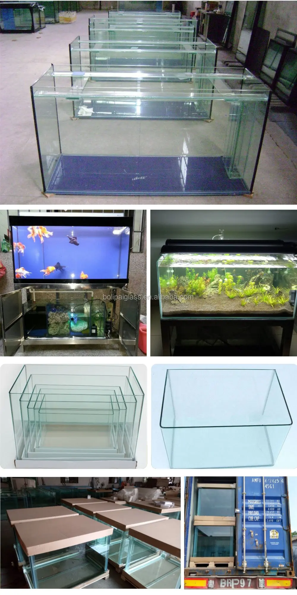 Frameless Ultra Clear Glass Fish Tank with Overflow Box