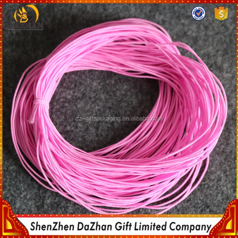 Wholesale Round Polyester Thread 1mm Rubber Rope Silicone Elastic Cord ...