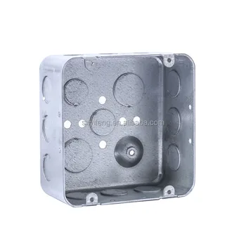 4" Square 1/4" Deep Emt Conduit Box,Emt Steel Box,Steel Box - Buy 4 ...