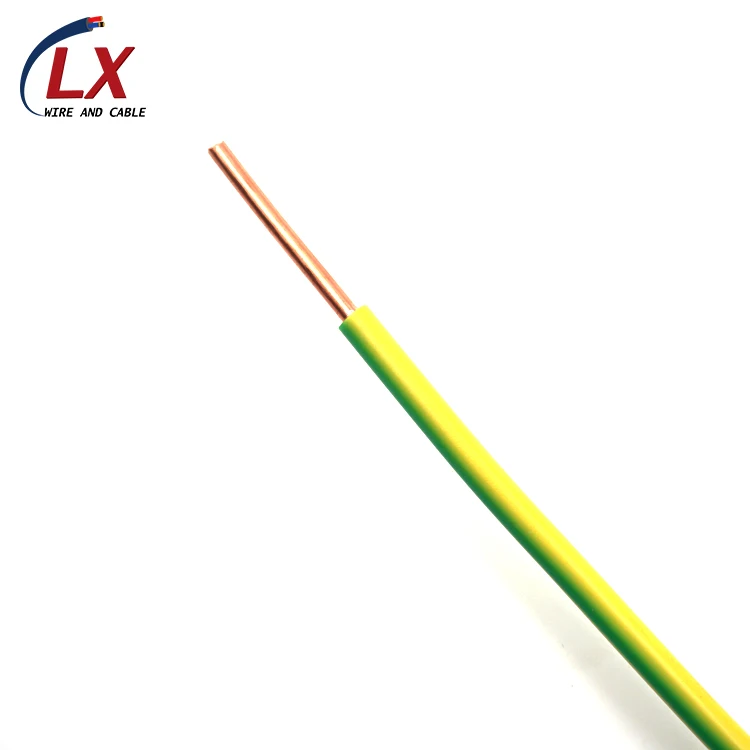 H05v-u H05v-k 0.5mm Green Yellow Earth Pvc Electric Wire - Buy H05v-u ...