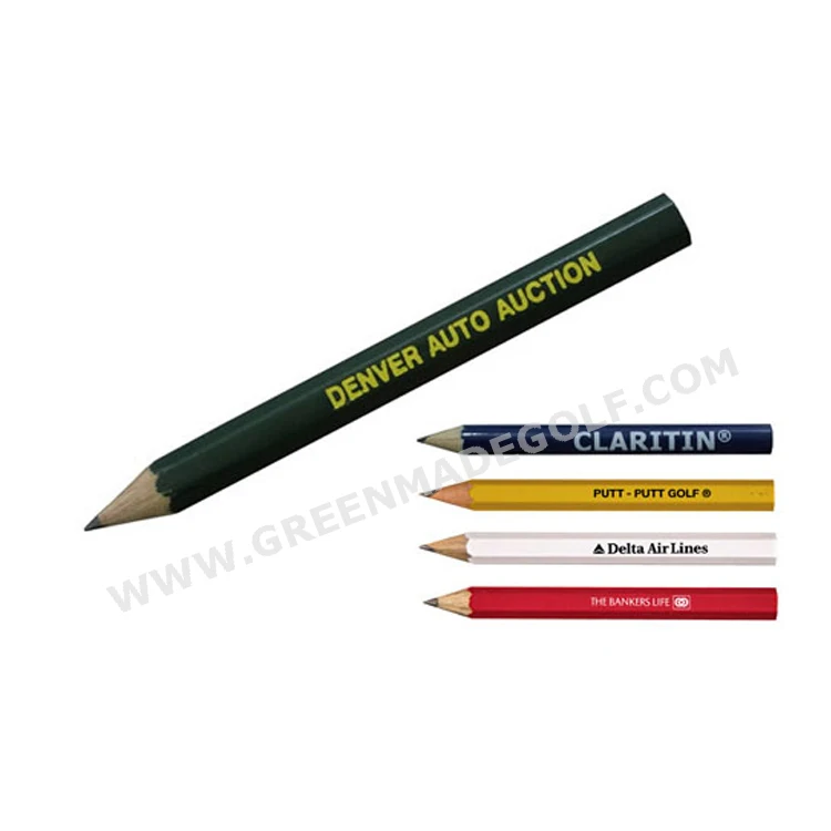 Natural HB Pencil - Wooden Mini Golf Pencils Without Eraser