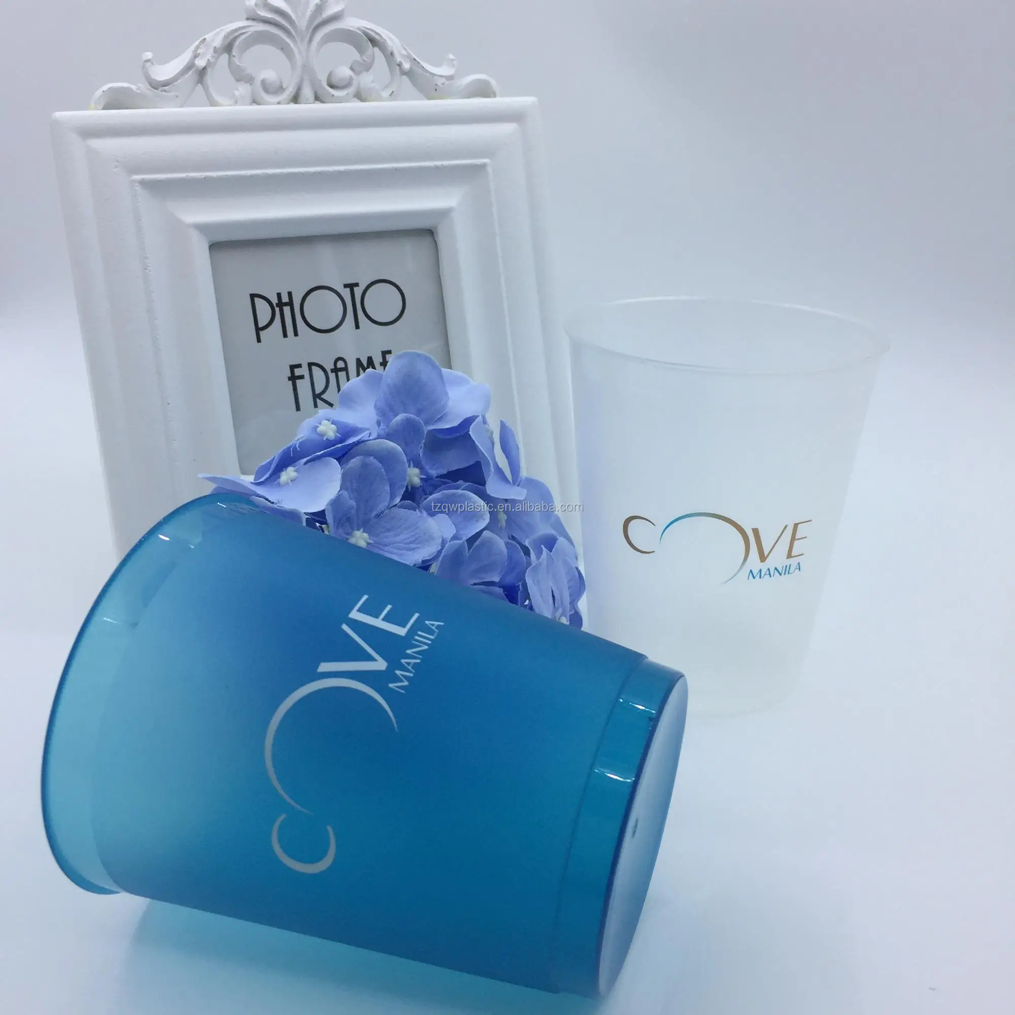 16oz Frosted Plastic Cups, 25 Pack, Fun & Chic Unbreakable Reusable ...