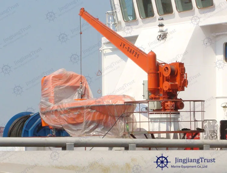 1000kg Slewing Single Arm Marine Davit Crane - Reliable