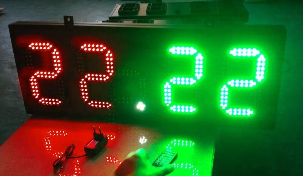 Hot Waterproof Digital Led Digital Clock Scoreboard - Buy Led Digital ...