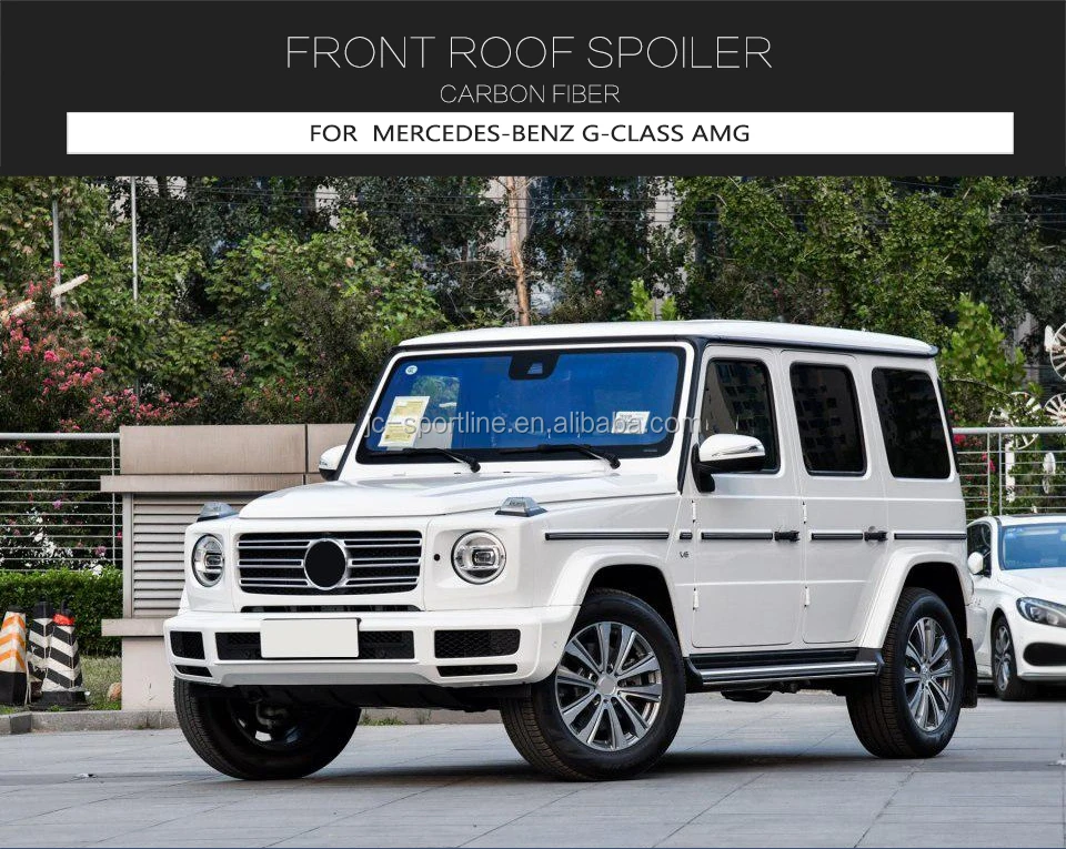 G63 Carbon Fiber Front Roof Wing Spoiler For Mercedes Benz W463 G500 ...