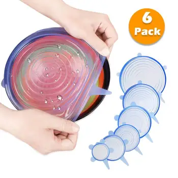 Reusable 12 Pack - Silicone Stretch Lids For Food Saver Covers - Buy ...