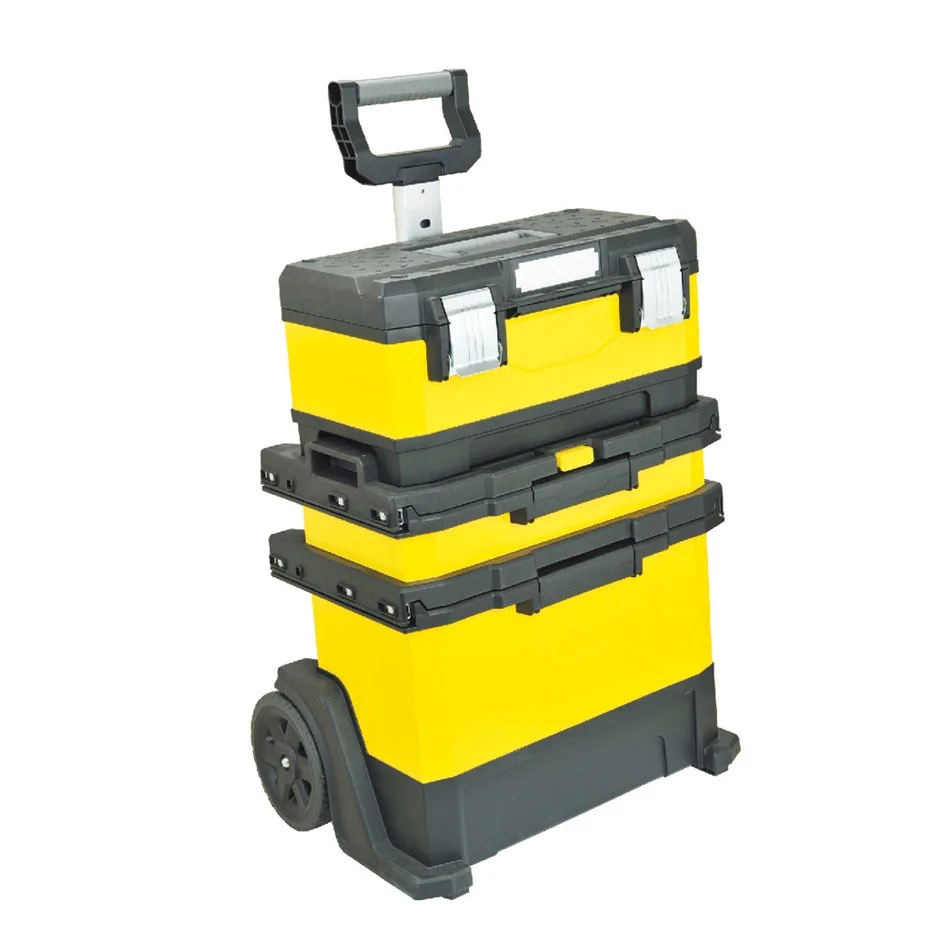GD5007 Stackable Plastic Storage Tool Box Kit with Wheels