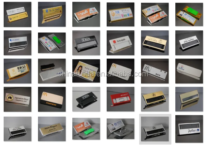 Epoxy Resin Domed Logo Plastic Reusable Name Badge - Buy Name Badge ...