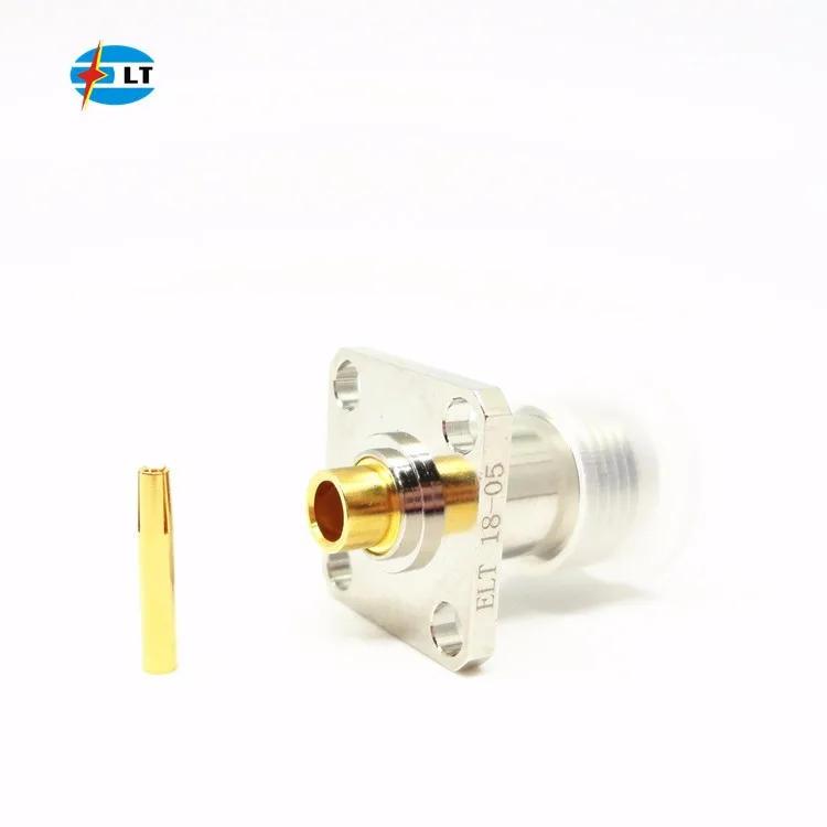 Tnc Female Bulkhead Straight 4-hole Flange Mount Rf Solder Connector ...